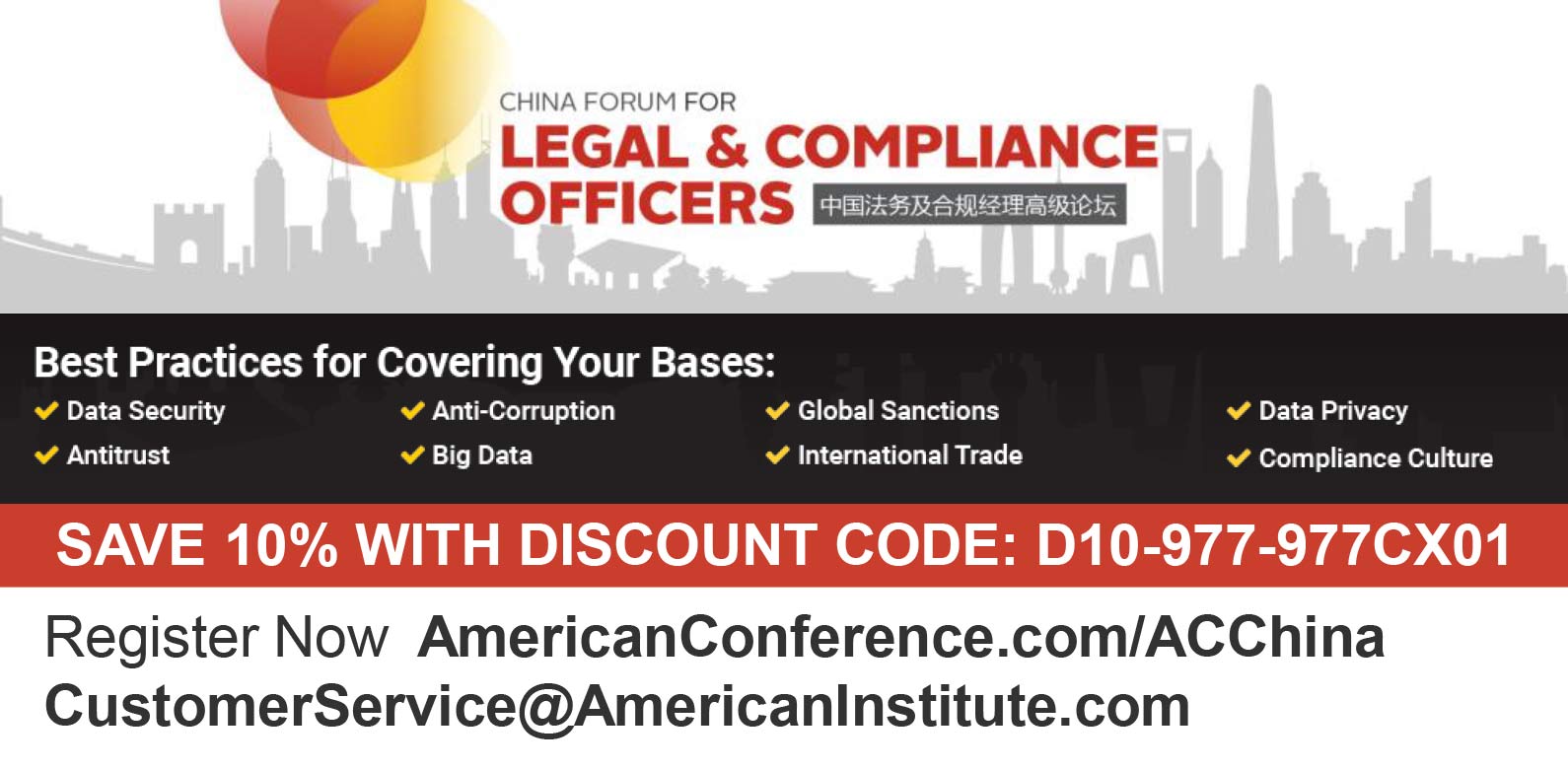 China Forum for Legal & Compliance Officers 2019 | China Business Law ...